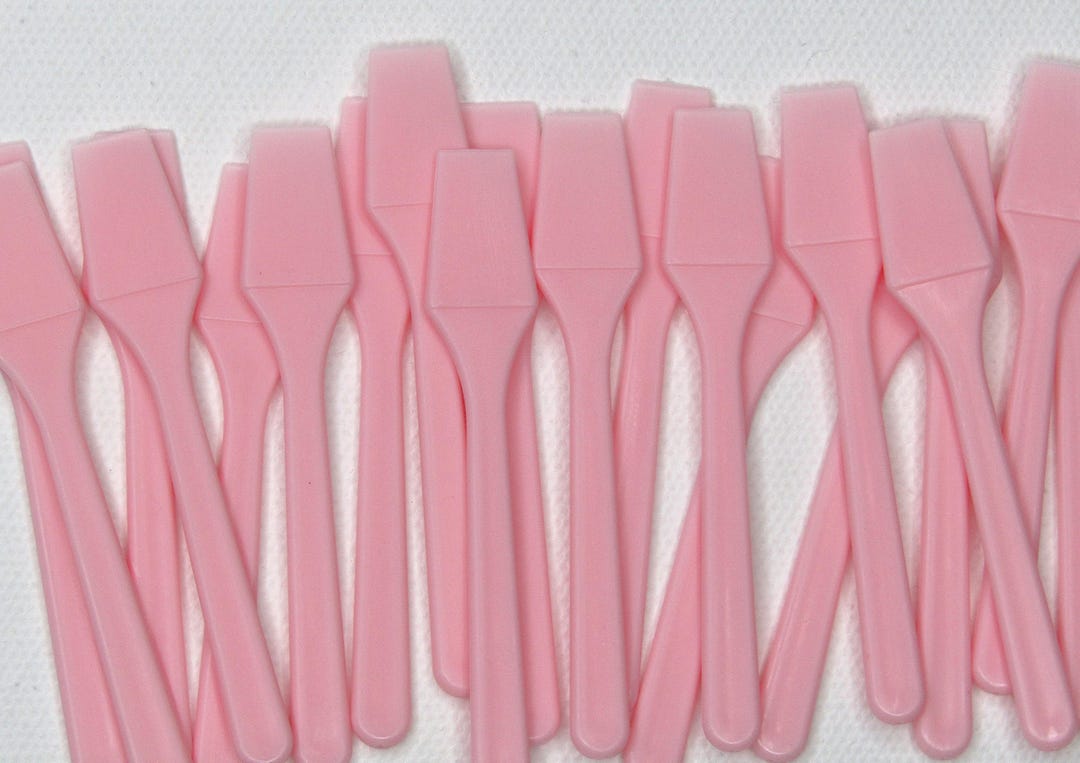 Mini Pink Spatula Applicator: Glitter Gel, Skincare, Makeup Brush - Etsy