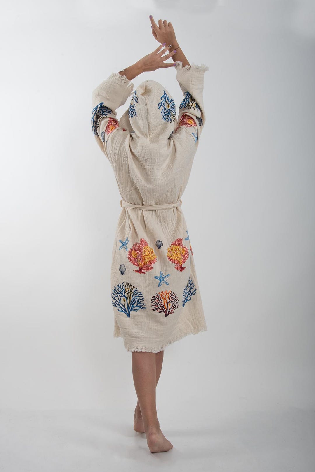 Muslin %100 Turkish Cotton Woman 4 Layer, Robes for Women, Soft Kimono ...