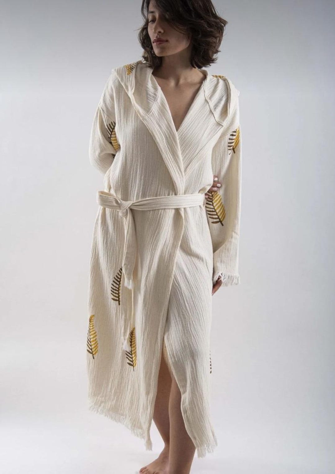 Turkish Cotton Muslin Robe: 4-layer Soft Kimono - Etsy