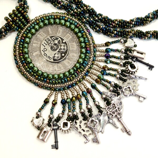 Clockwork Necklace - Etsy