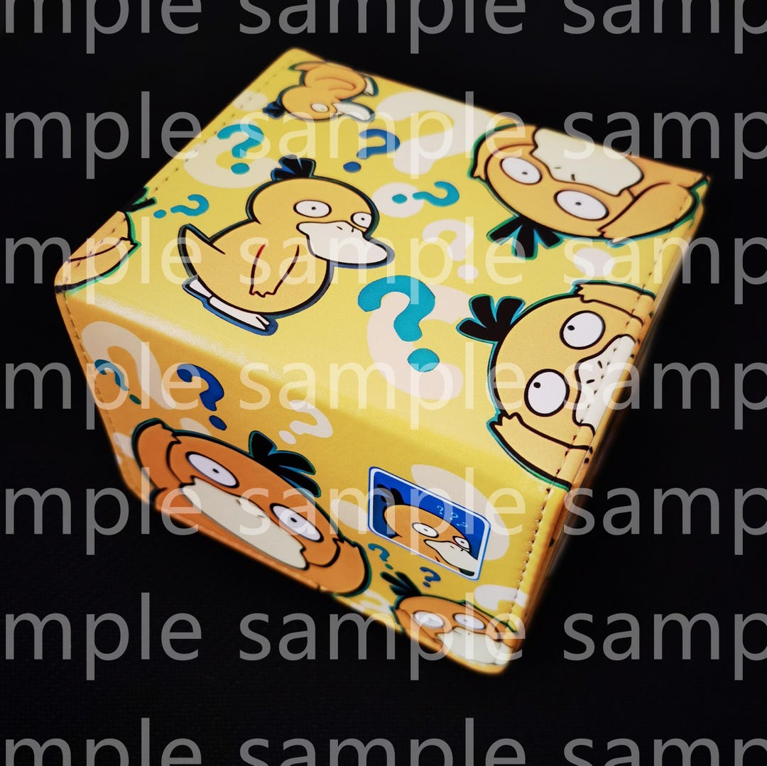 Custom Made Psyduck PU Leather Deck Box - Etsy