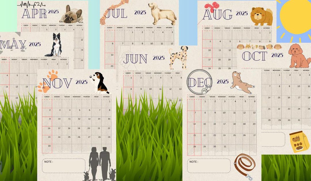 2025 Dog-themed Calendar is the Perfect Companion for Dog Lovers ...