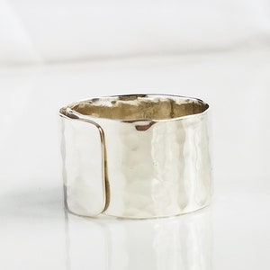 1/2" You've Got This Ring . Sterling Silver Secret Message Ring . Wide ...