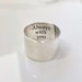 Cardinal Ring . Solid Sterling Silver Ring . Personalized - Etsy