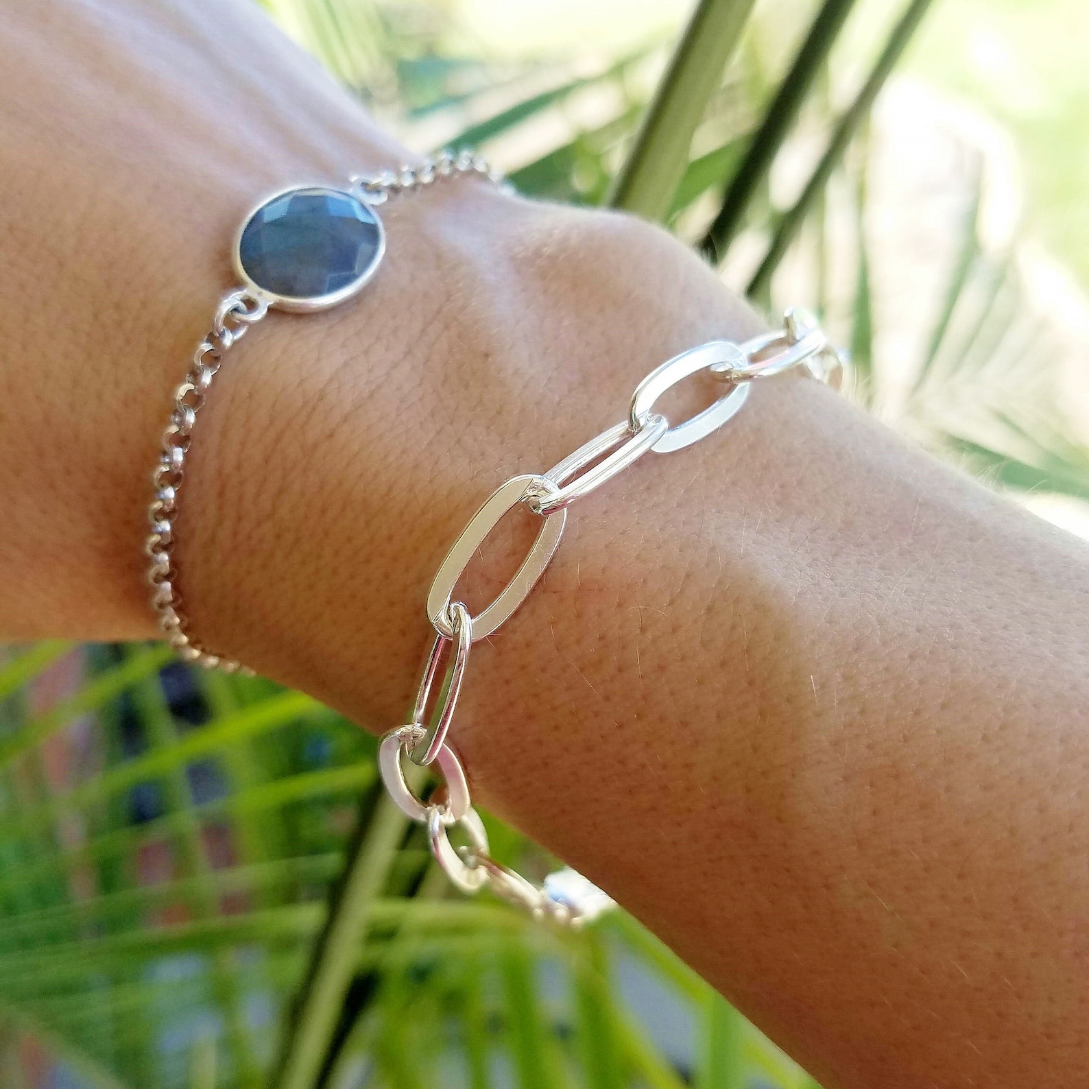 Chunky Chain Link Bracelet . Solid Sterling Silver . Wide - Etsy