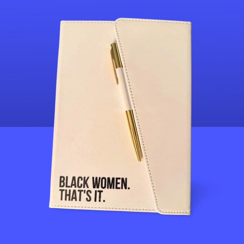 Sleek Slant Flap Journal + Gold Pen | Empowering Designs | Curated by ...