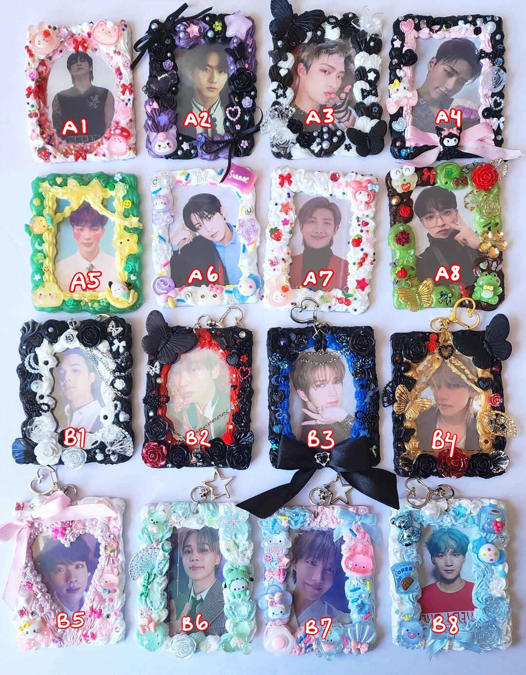 Decoden Kpop Photocard Toploaders/keychains - Etsy