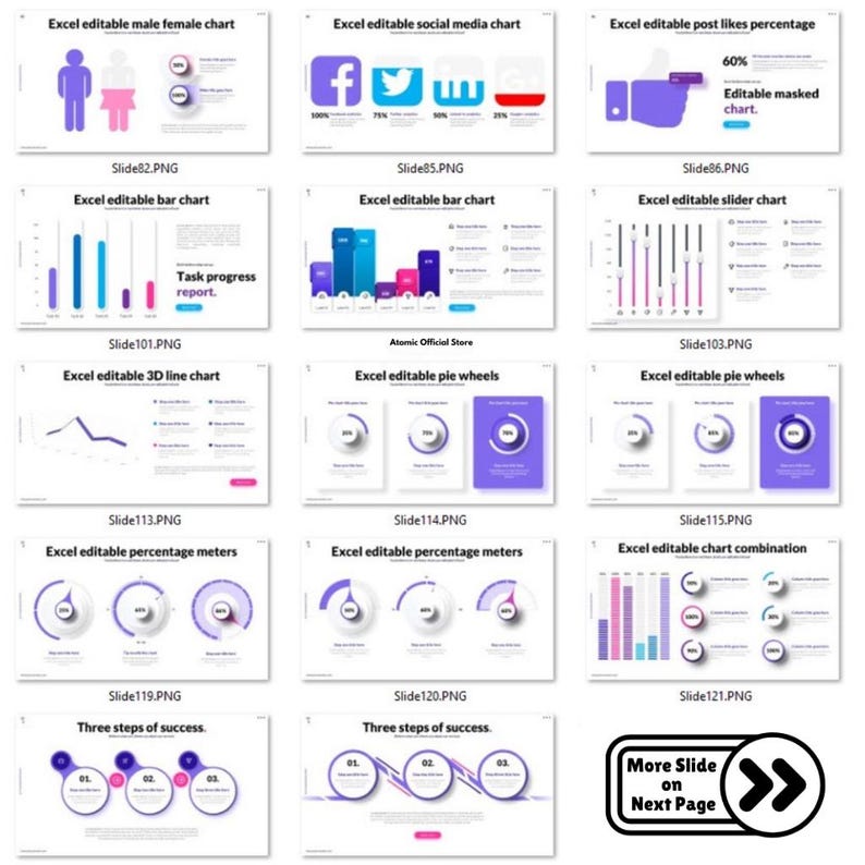 600+ Animated Multipurpose KPI Data Chart Infographic Dashboard ...