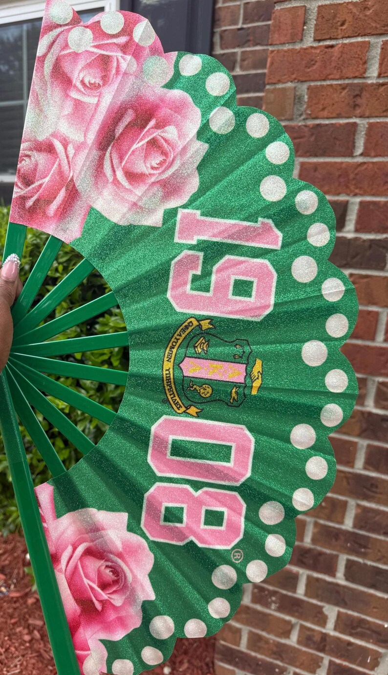 Glitter! AKA Handheld Folding Fan Sorority Clack Fan - Etsy