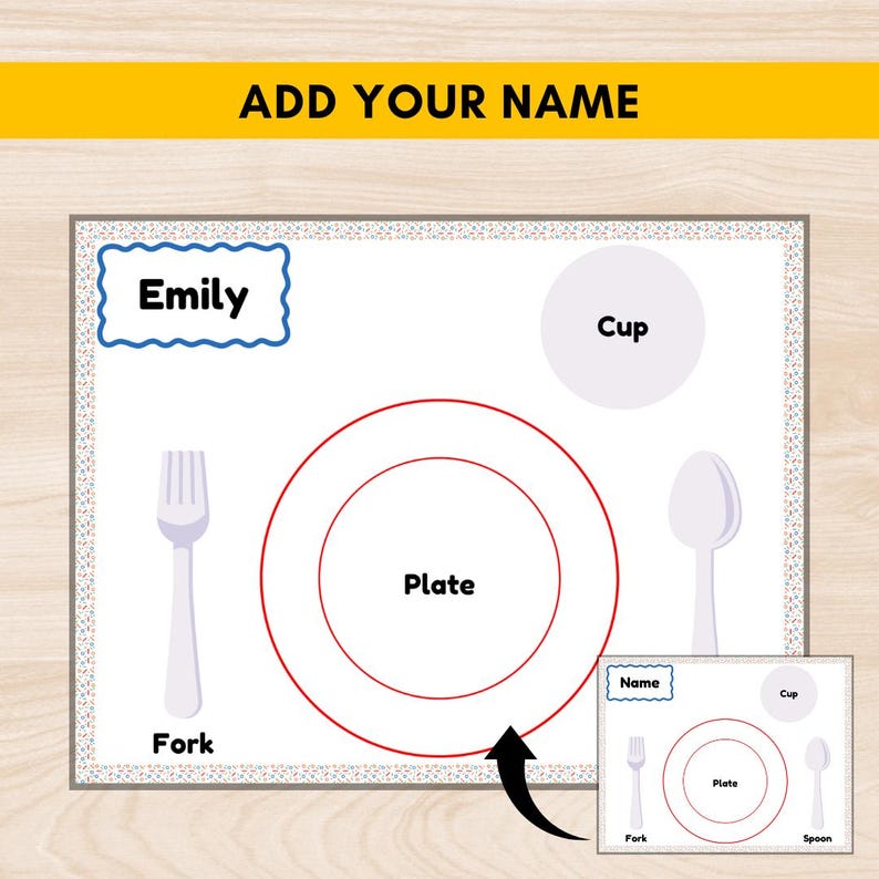 Printable Placemats for Kids – Editable Canva Template | Learning ...