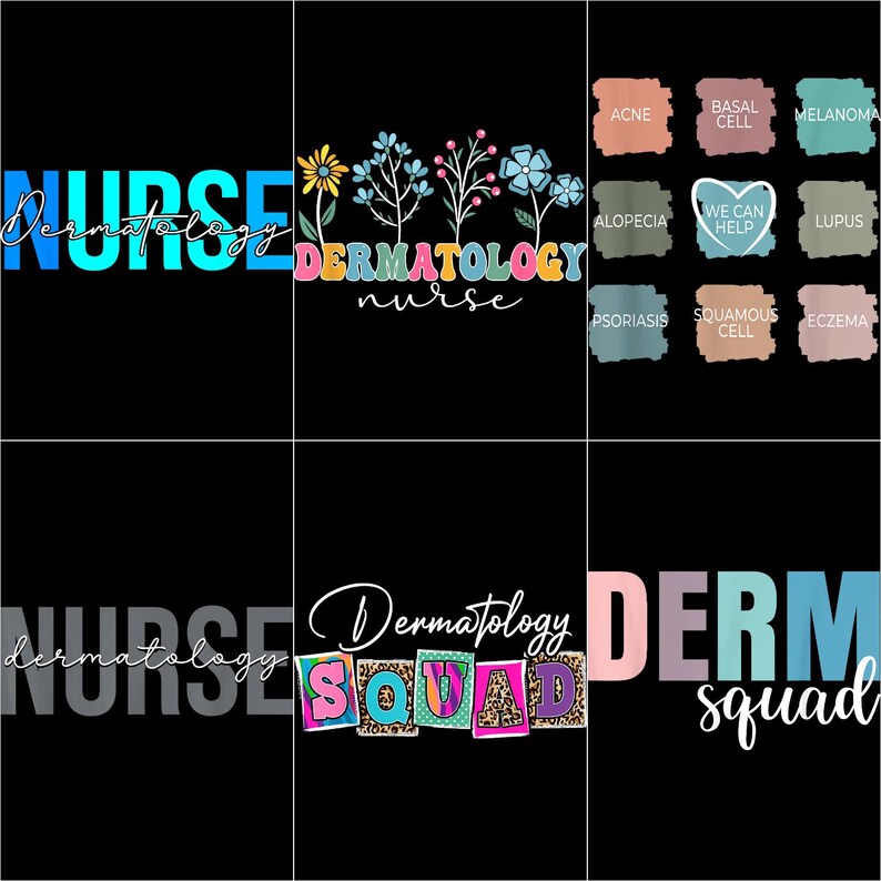 Dermatology Nurse PNG Bundle – Stylish and Professional Design for ...