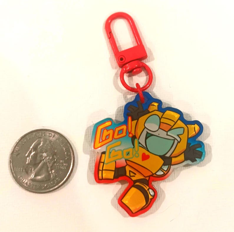 Transformers Cute Acrylic Keychains Small, Double Sided Same Side ...