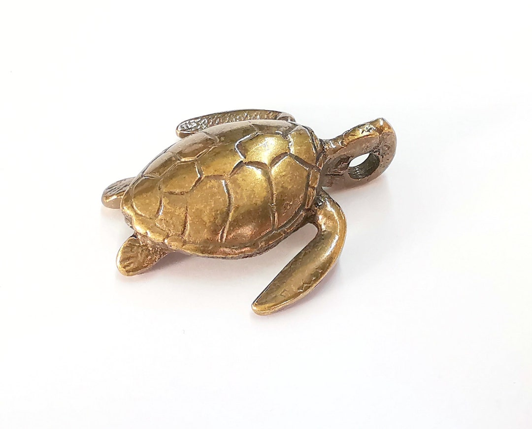 Sea Turtle Pendant Antique Bronze Plated Pendant ( 51x45mm ) G20234 - Etsy