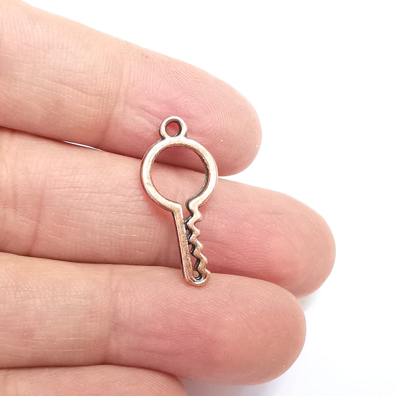 Antique Key Charm - Etsy