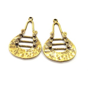 2 Antique Bronze Charm Antique Bronze Plated Metal (53x31mm) G27272 - Etsy