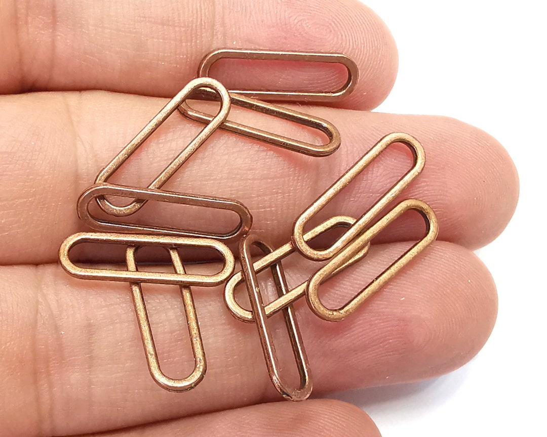 Oval Frame Connector Findings Antique Copper Plated (20x6 Mm) G28369 - Etsy
