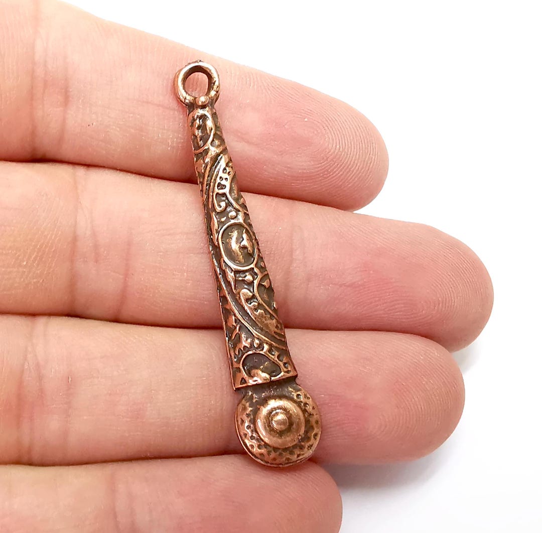 Copper Stick Charms, Boho Charms, Dangle Charm, DIY Charms, Earring ...