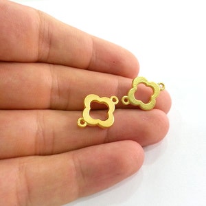 4 Gold Connector Charms Gold Plated Metal 4 Pcs 20x15 Mm G9101 - Etsy