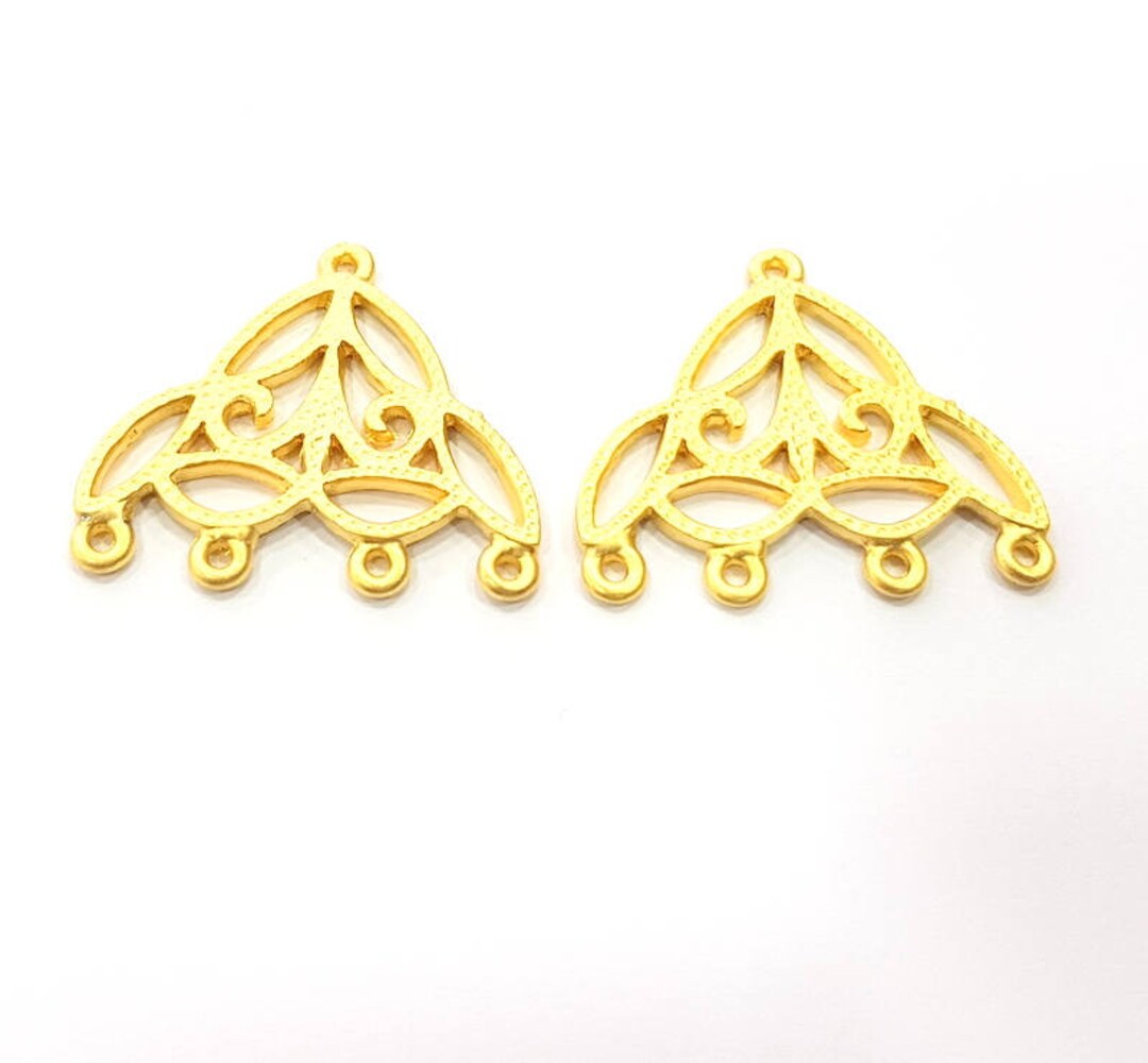 2 Gold Connector Gold Plated Metal (31x28mm) G11325 - Etsy