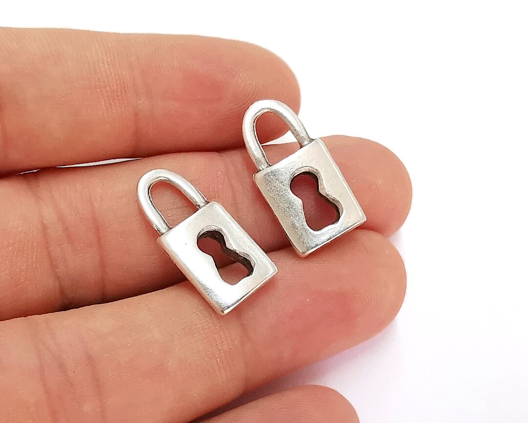 4 Silver Charms Antique Silver Plated Charms (23x11mm) G22080 - Etsy