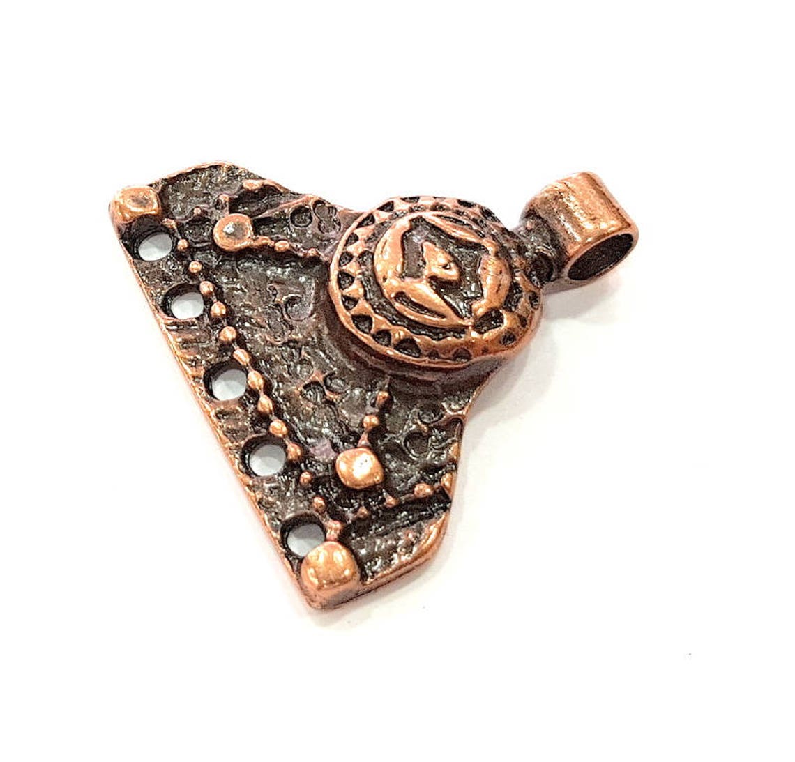 2 Antique Copper Pendant Antique Copper Plated Pendant - Etsy