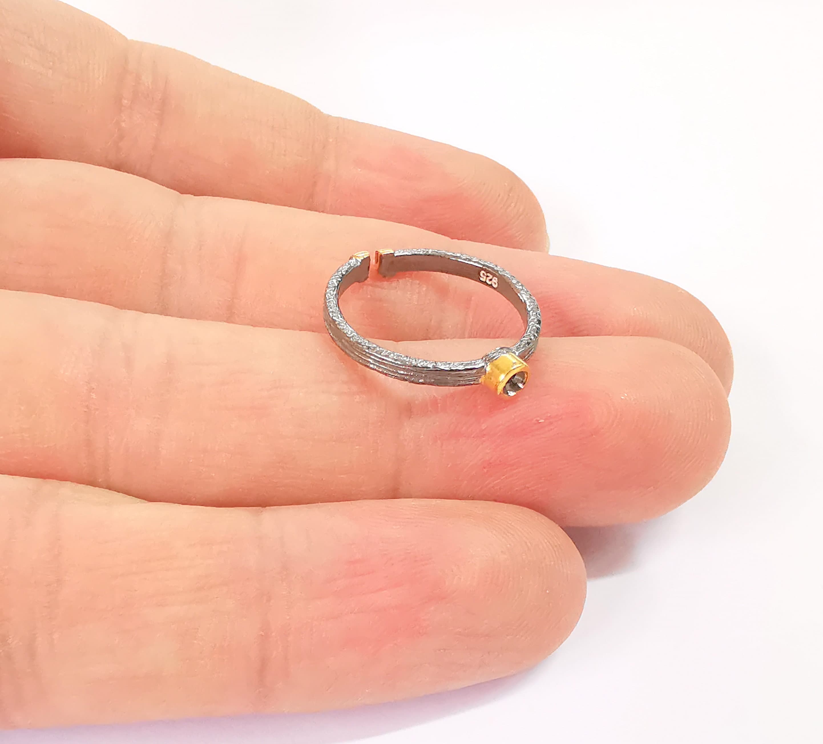 Sterling Silver Ring Blank Bezel Ring Setting 925 Silver | Etsy