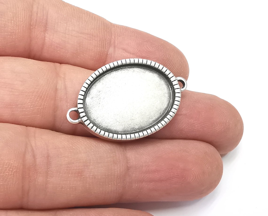 Oval Pendant Blanks Resin Bezel Bases Mosaic Mountings Dry - Etsy