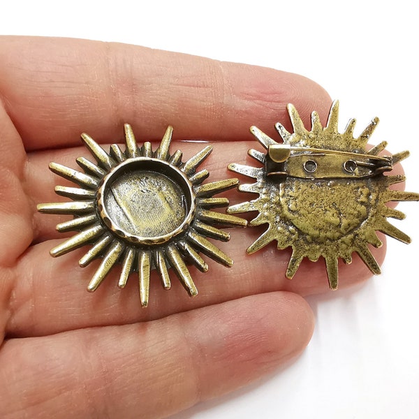 Sun Brooch - Etsy