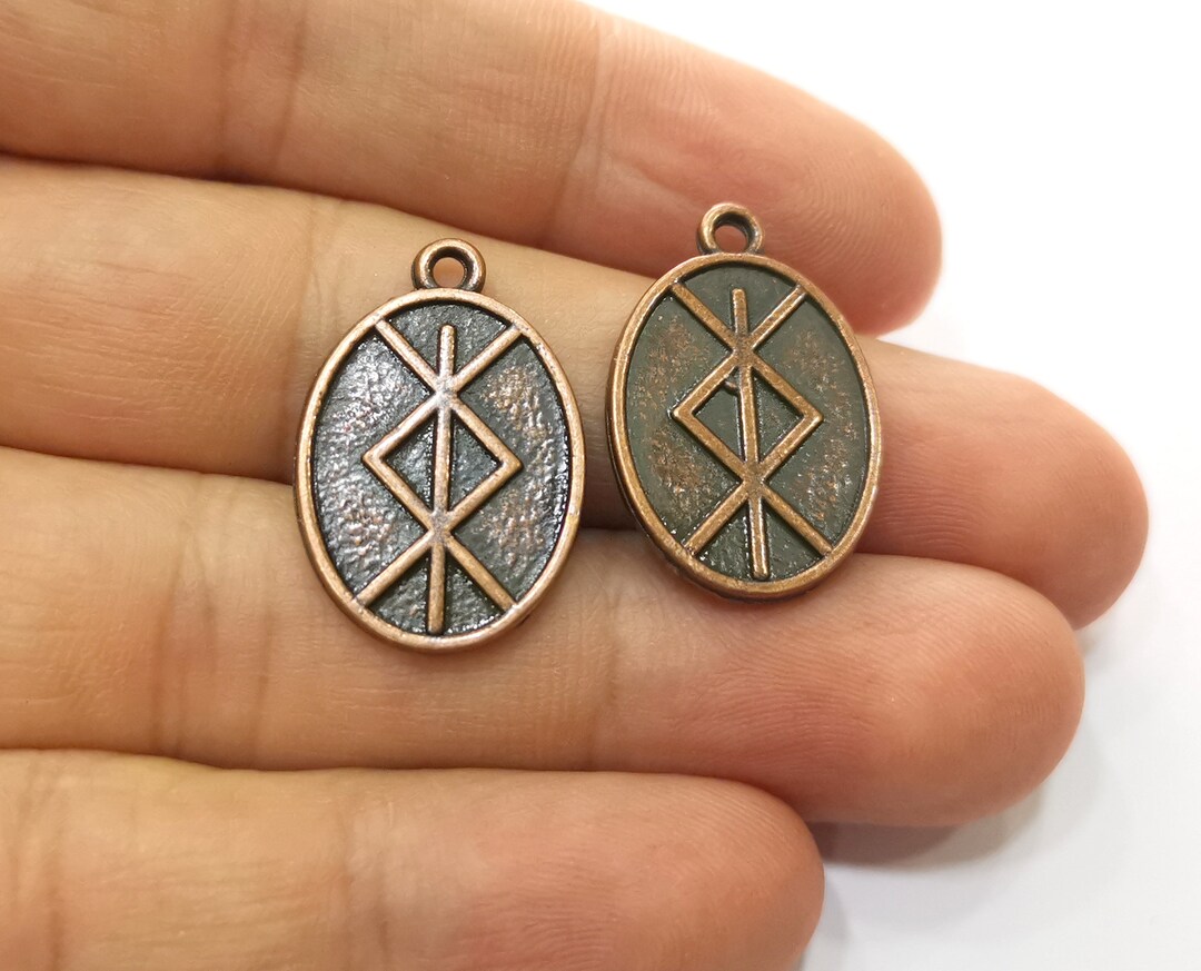 5 Copper Charms Antique Copper Plated Charms (26x17mm) G18708 - Etsy