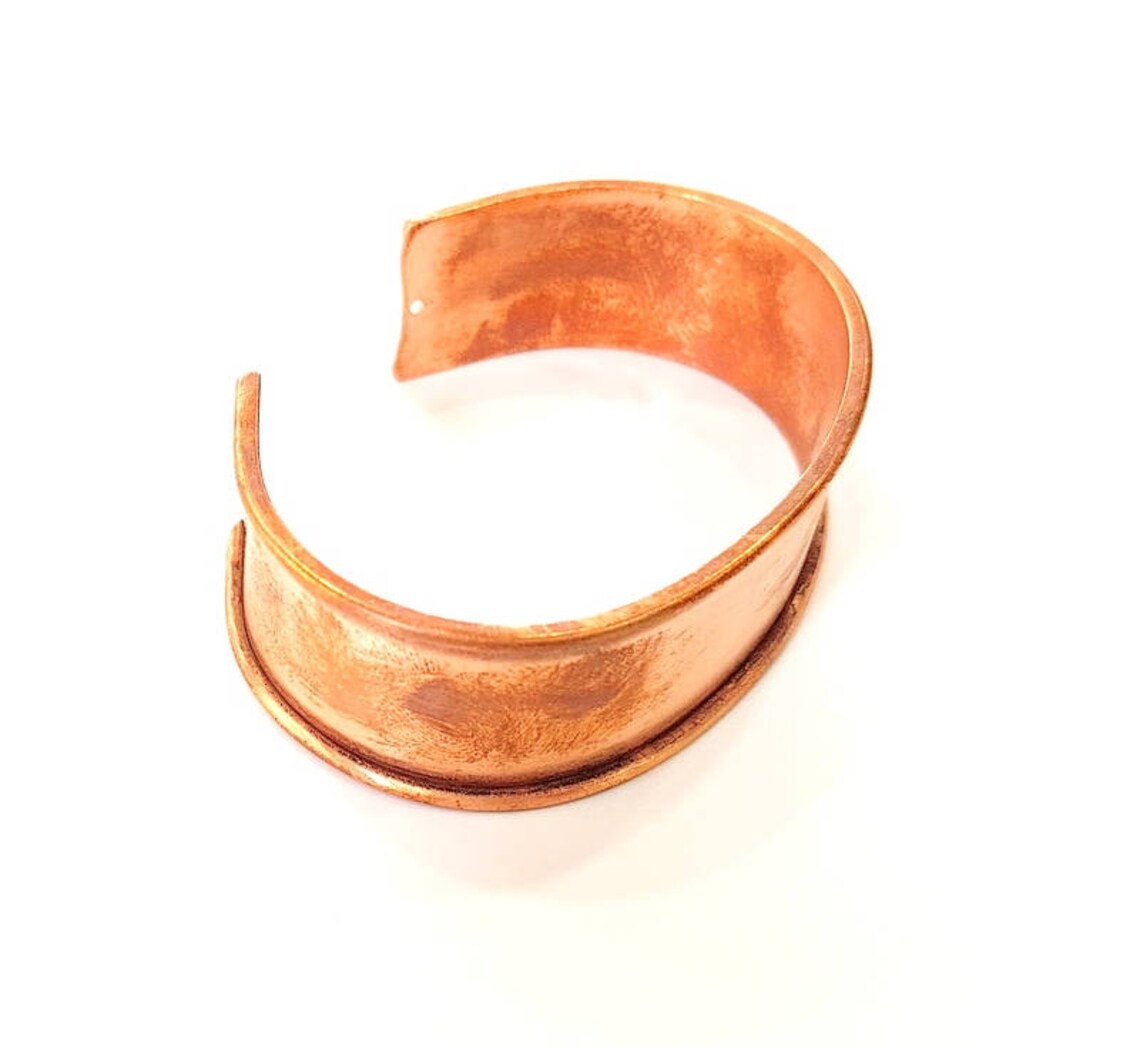 Raw Copper Bracelet Blanks Real Copper Cuff Blanks Adjustable Bracelet ...