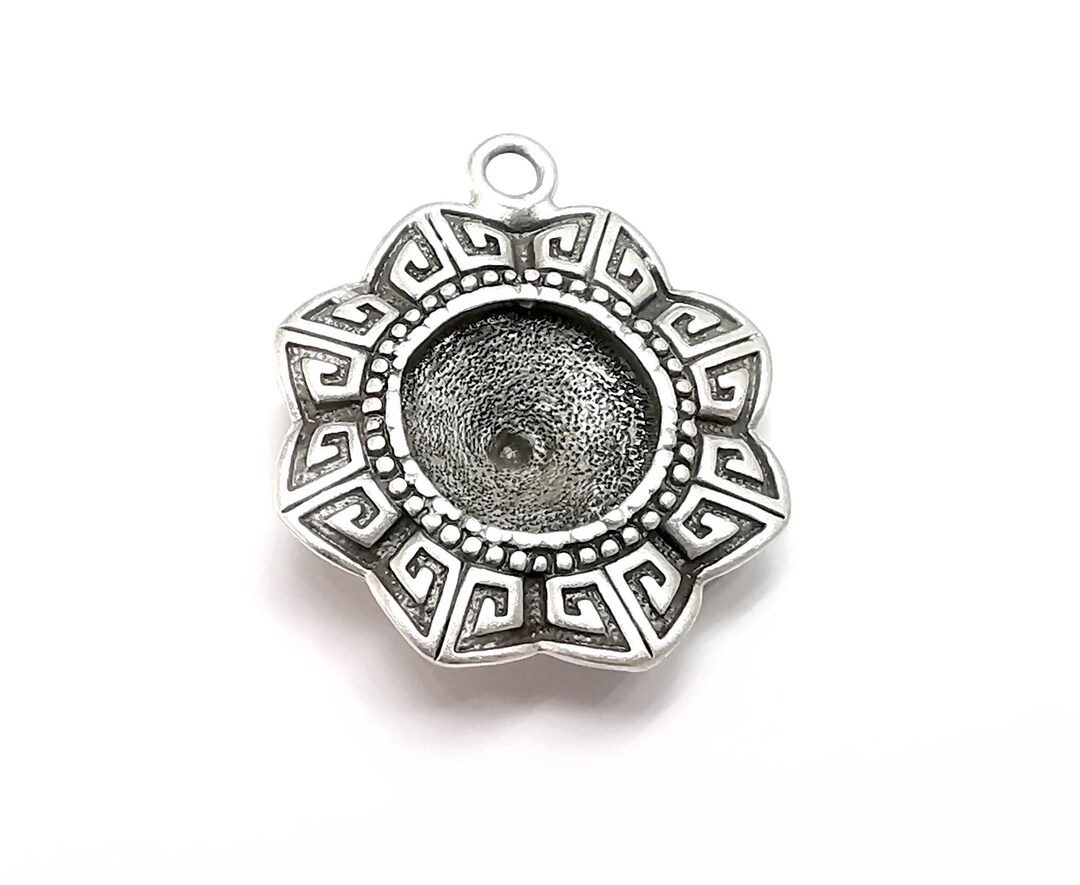 Ethnic Charms Pendant Bezels, Resin Blank, Inlay Mountings, Mosaic ...