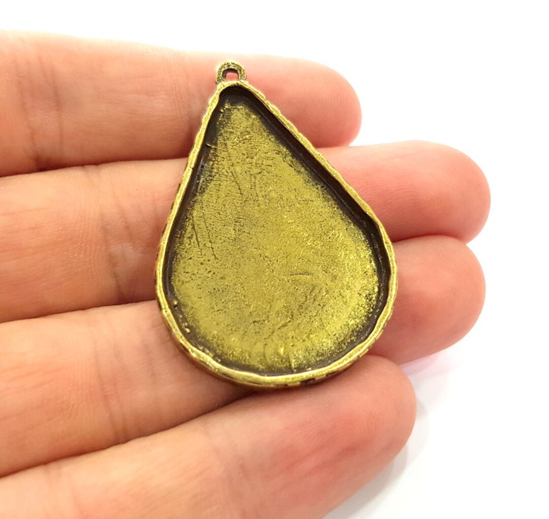 Antique Bronze Pendant Blank Inlay Blank Mosaic Blank Resin Blank Bezel ...
