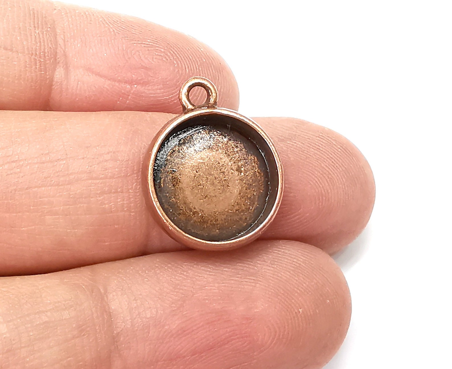 Round Pendant Blanks, Resin Bezel Bases, Mosaic Mountings, Dry Flower ...