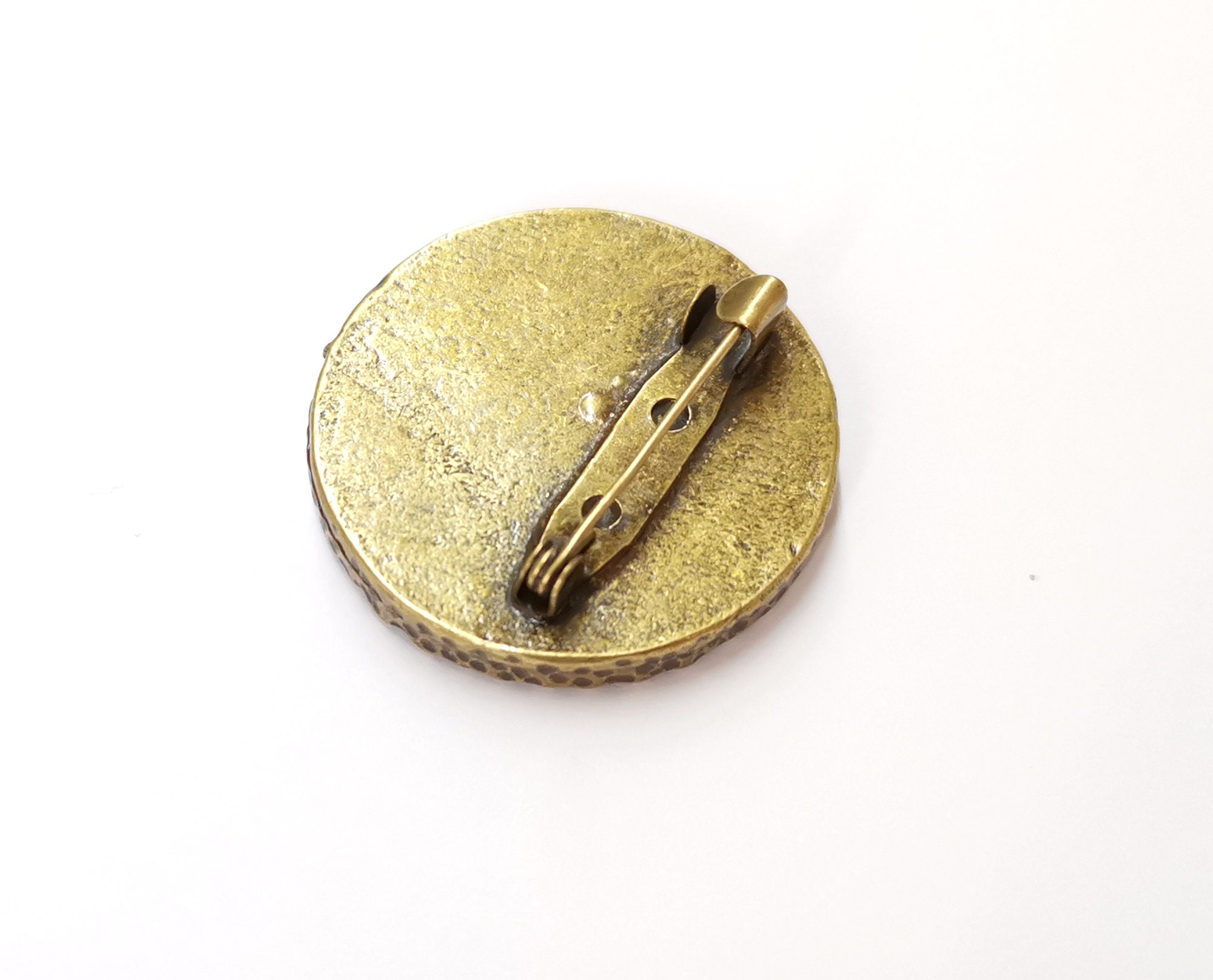 Hammered Brooch Holders Pin Brooch Blanks Brooch Bezel Antique Bronze ...