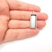 Rectangle Pendant Bezel, Resin Blank, Inlay Mounting, Mosaic Frame ...