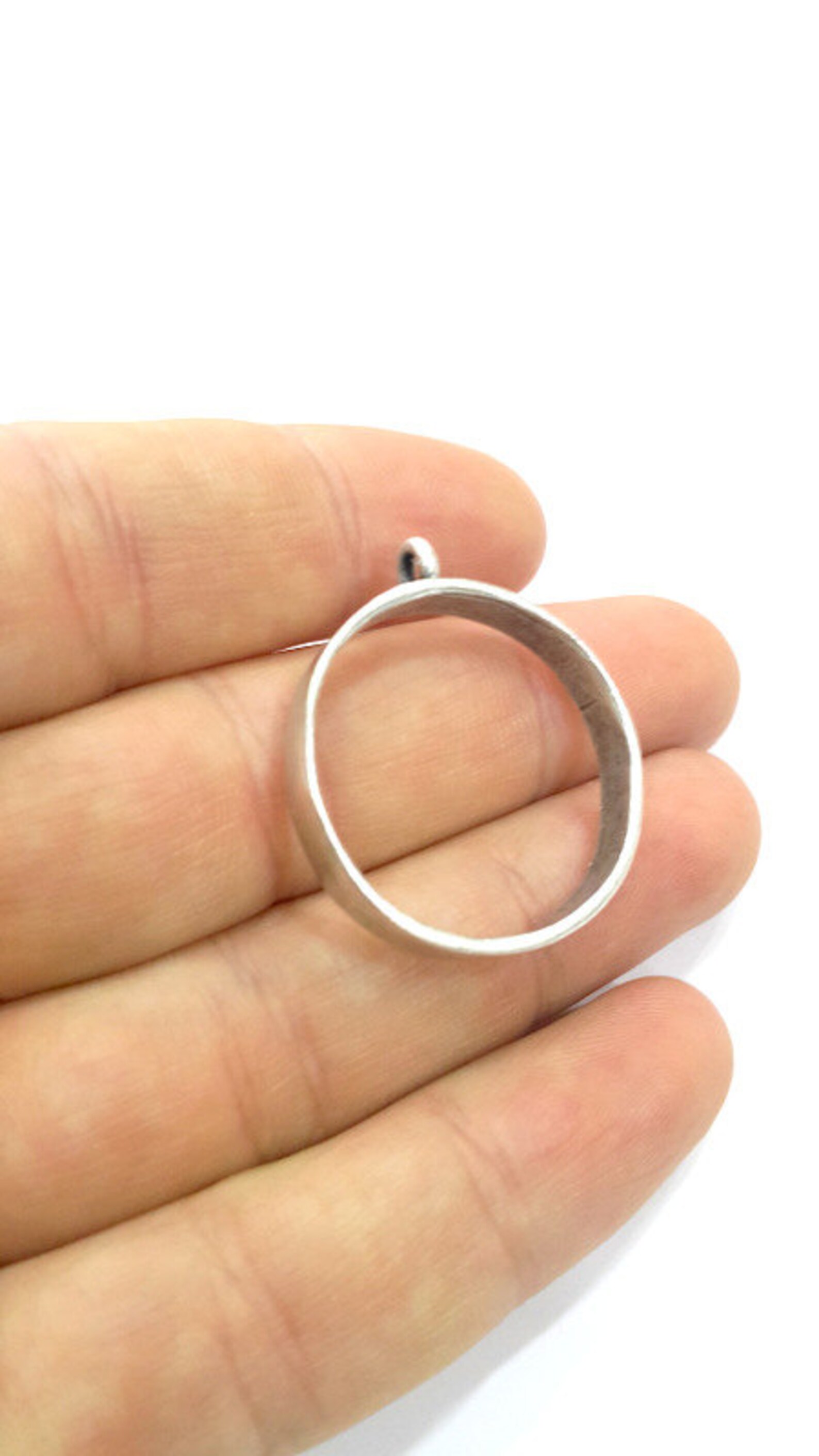 Silver Pendant Bezel Base Setting Necklace Blank Mountings - Etsy