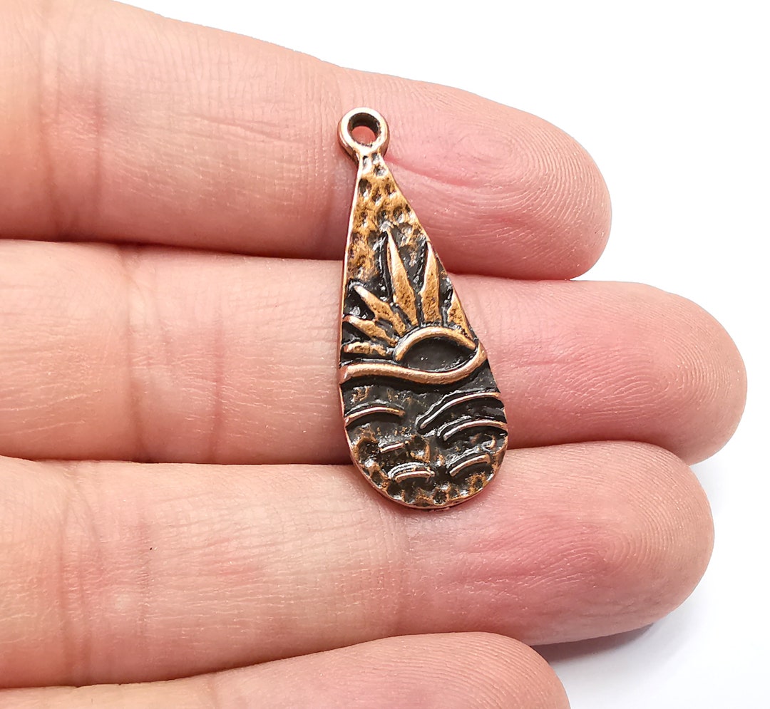 Ocean Sun, Rising Sun, Setting Sun, Antique Copper Plated Sea Sun ...