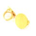 Gold Ring Blank Ring Settings Ring Bezel Base Cabochon Mountings ...