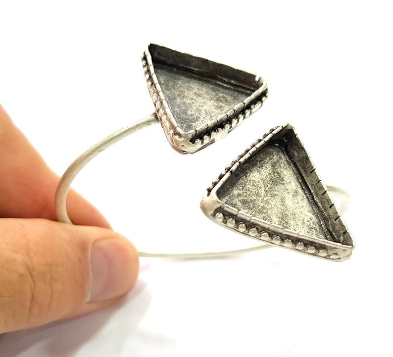 Bracelet Blank Cuff Cuffs Findings 25x25mm Triangle Blank - Etsy