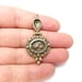 2 Copper Pendant Antique Copper Pendant Antique Copper Plated Metal ...