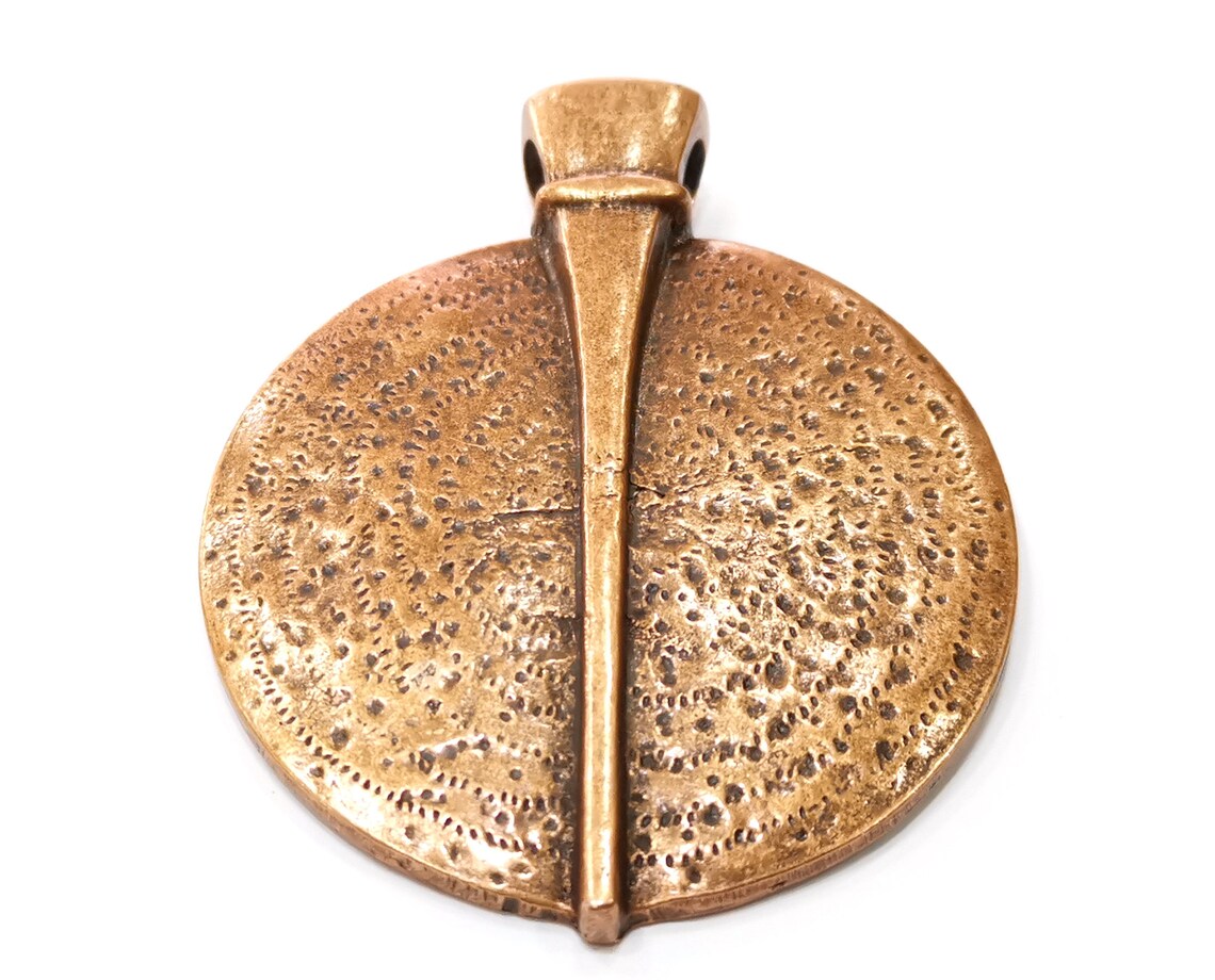 Antique Copper Large Pendant Antique Copper Plated Pendant (83x66mm ...