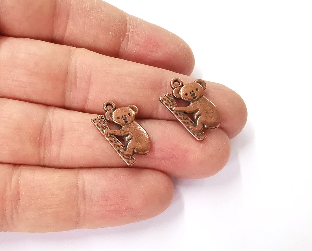 10 Koala Charms Antique Copper Plated Charms (19x14mm) G24173 - Etsy