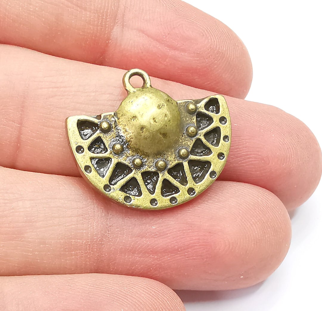 Unique Bronze Charms, Antique Bronze Plated (24x21mm) G29143 - Etsy