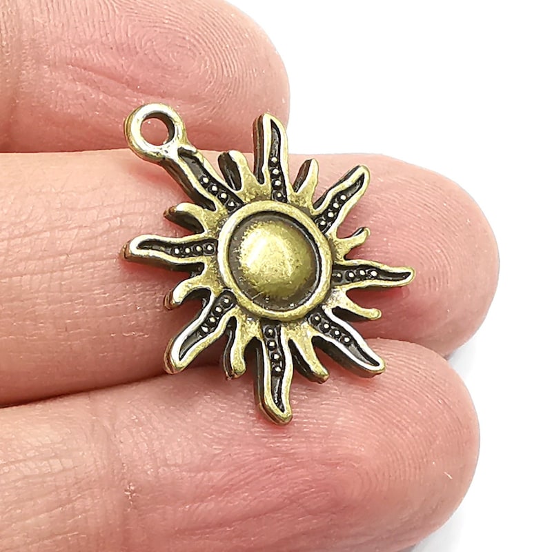 Sun Charm - Etsy