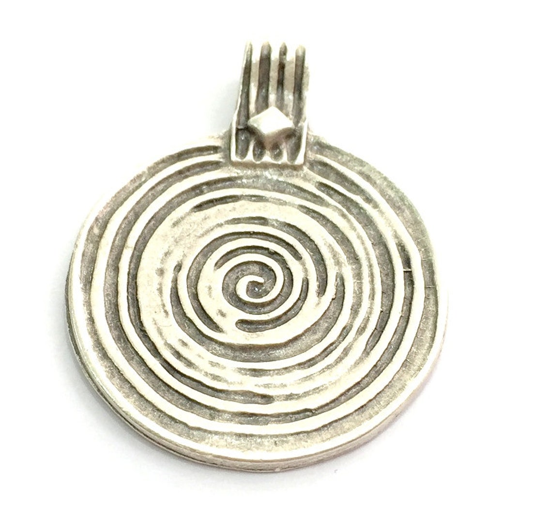 Antique Silver Pendants 44x34mm Antique Silver Plated Metal - Etsy