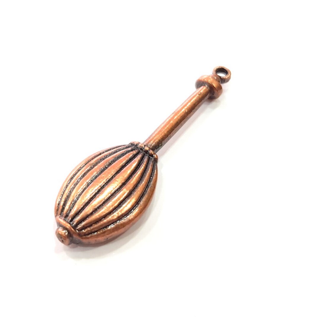 Copper Battle Knob Pendant Antique Copper Pendant Antique Copper Plated ...