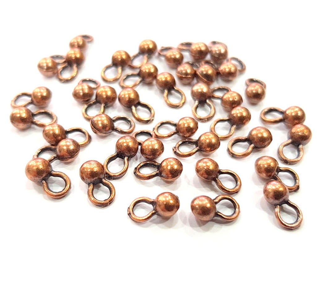 Copper Charm Antique Copper Charm Antique Copper Plated Metal ( 4,5 Mm ...