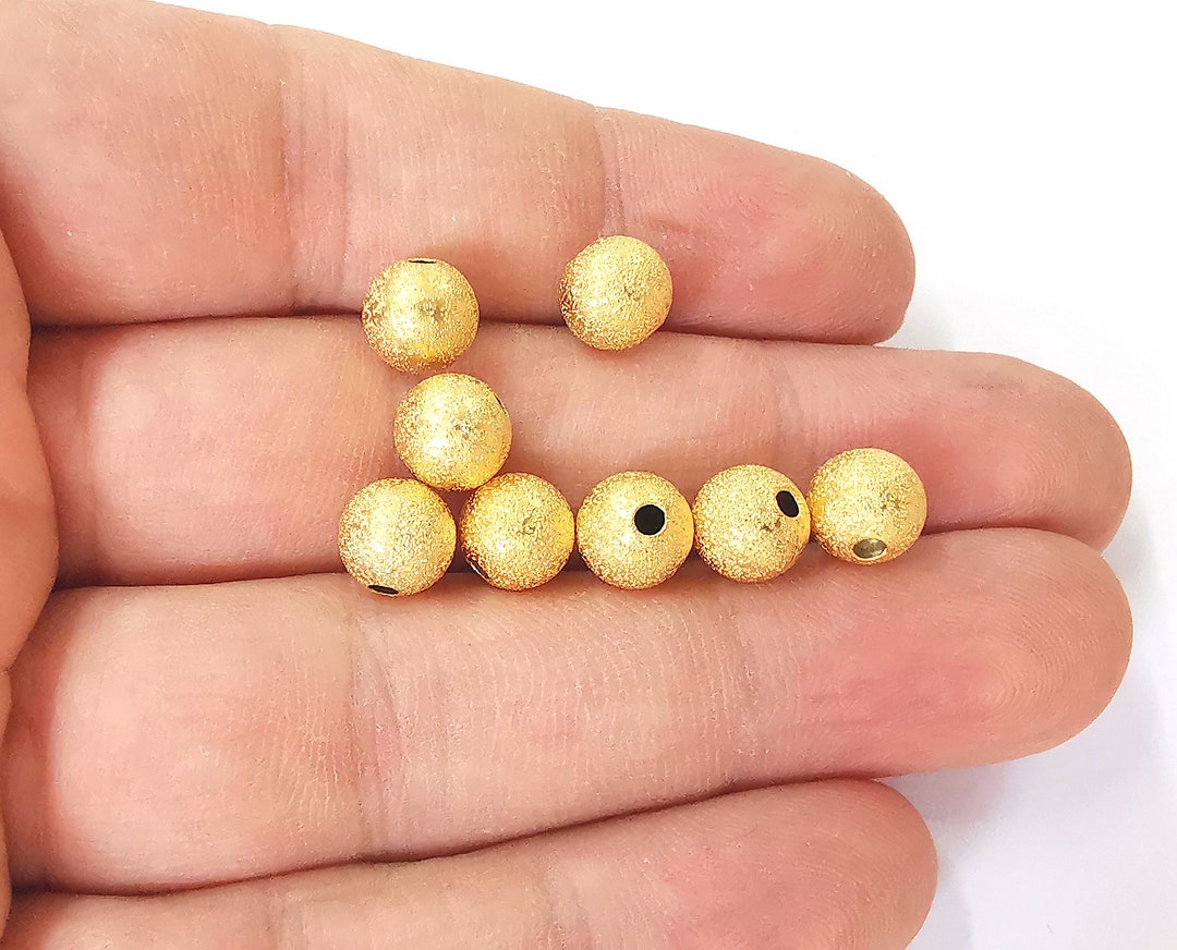 5 Gold Ball Beads Gold Plated Beads 8mm G23984 - Etsy