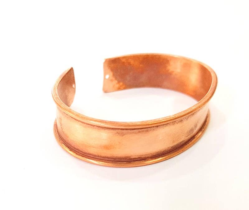 Raw Copper Bracelet Blanks Real Copper Cuff Blanks Adjustable Bracelet ...