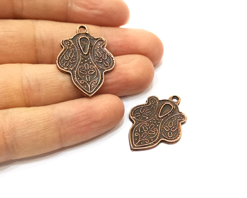 4 Copper Charm Antique Copper Charm (32x23mm) G17659 - Etsy